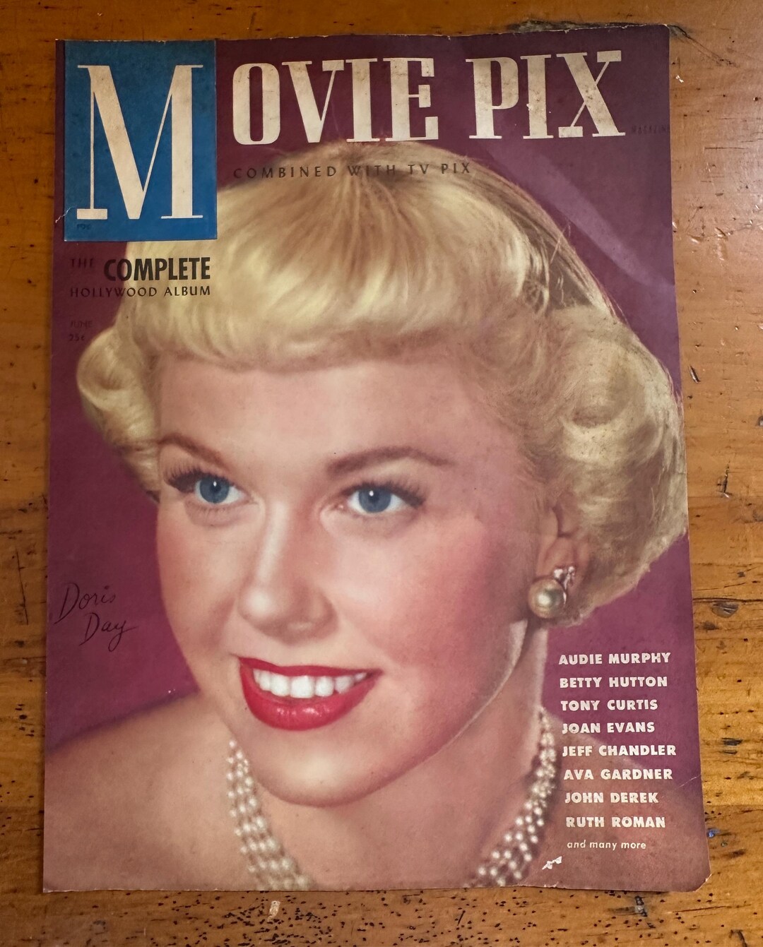 Vintage 1950s Movie Pix Magazine Cover - Doris Day - COVER ONLY - Etsy