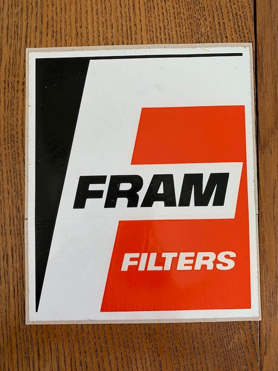 Vintage 1960s Fram Sticker Hot Rod Drag Racing | Etsy