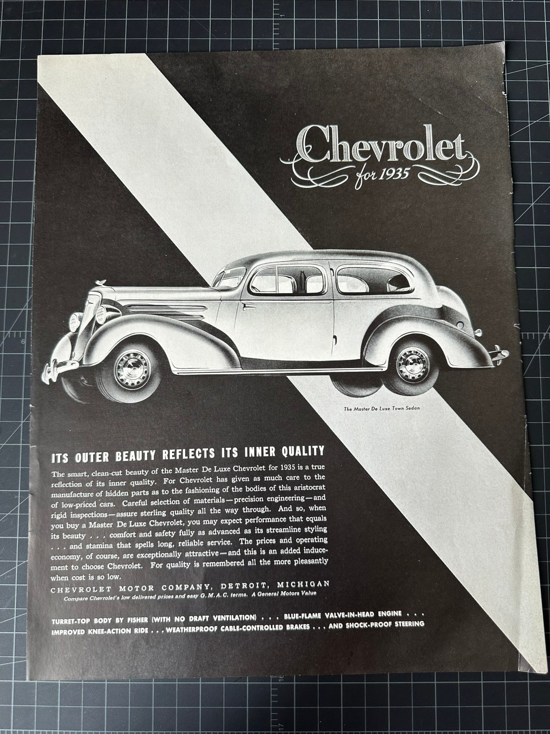 Vintage 1935 Chevrolet Print Advertisement - Etsy