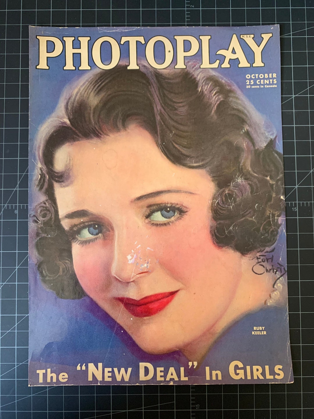 Vintage 1933 Photoplay Magazine - Ruby Keeler - Cover Only - Etsy