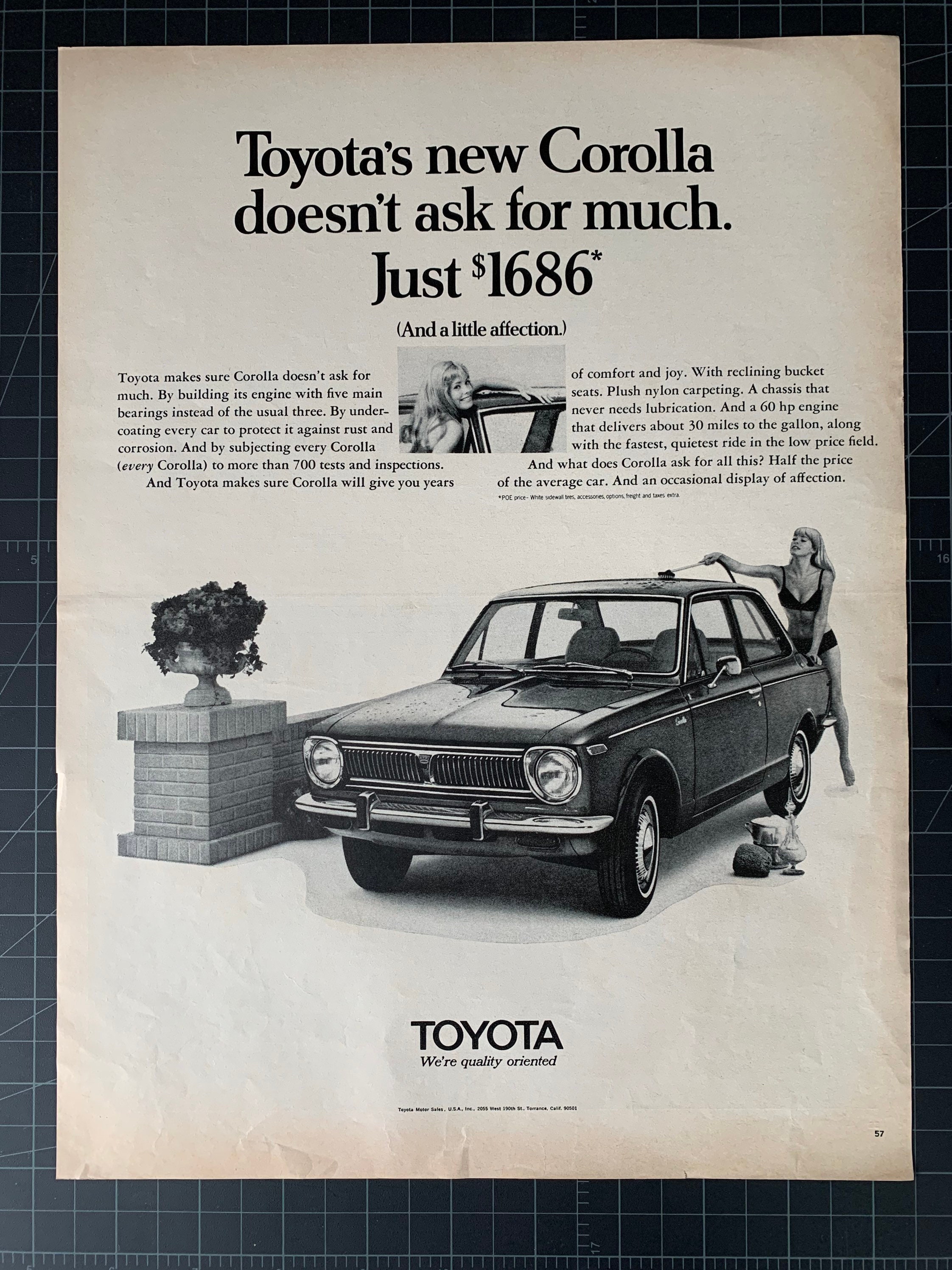 Advertisements Art & Collectibles Collectibles Vintage Toyota magazine ...