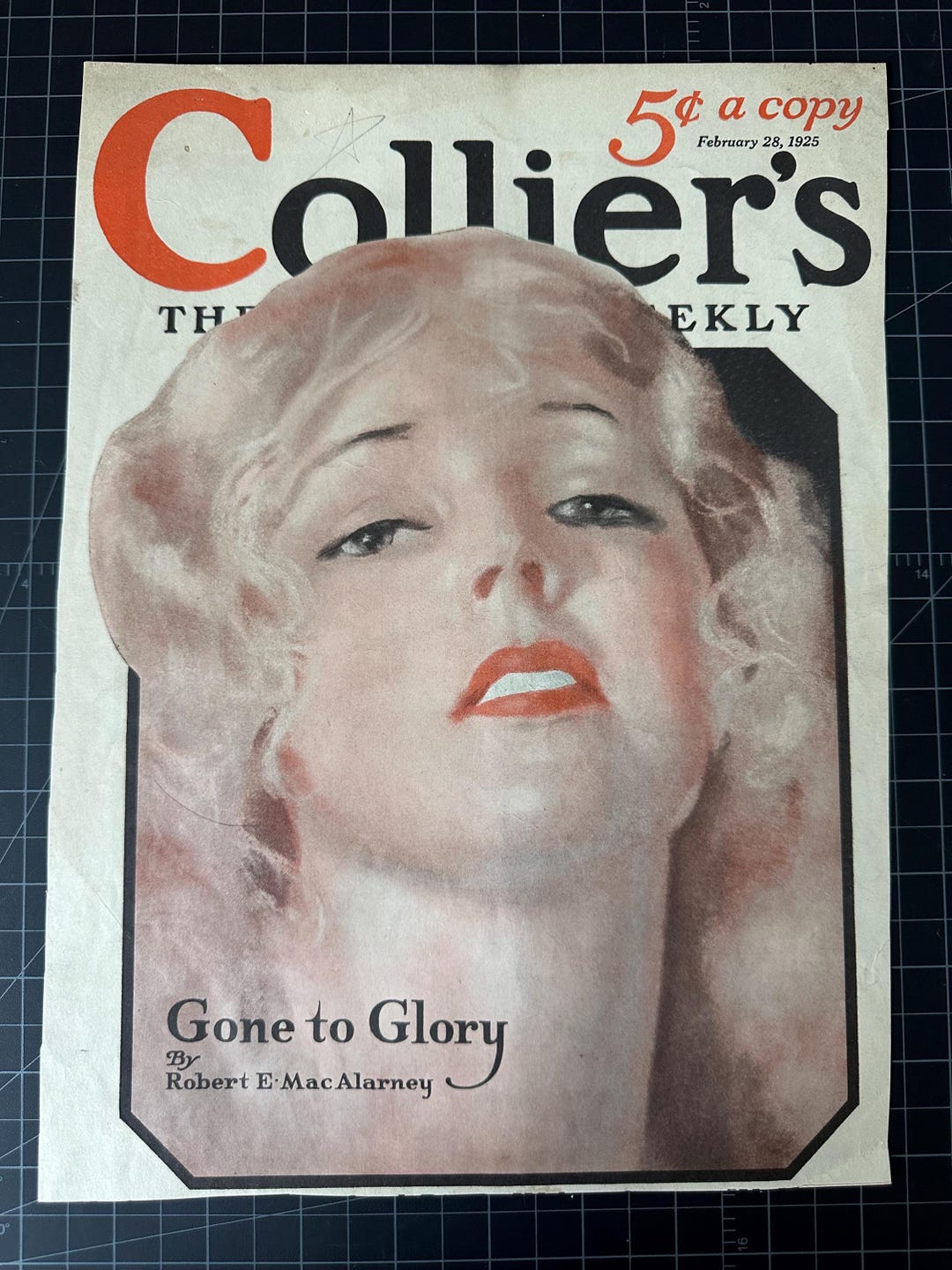 Vintage 1925 Colliers Magazine Cover - COVER ONLY - Etsy