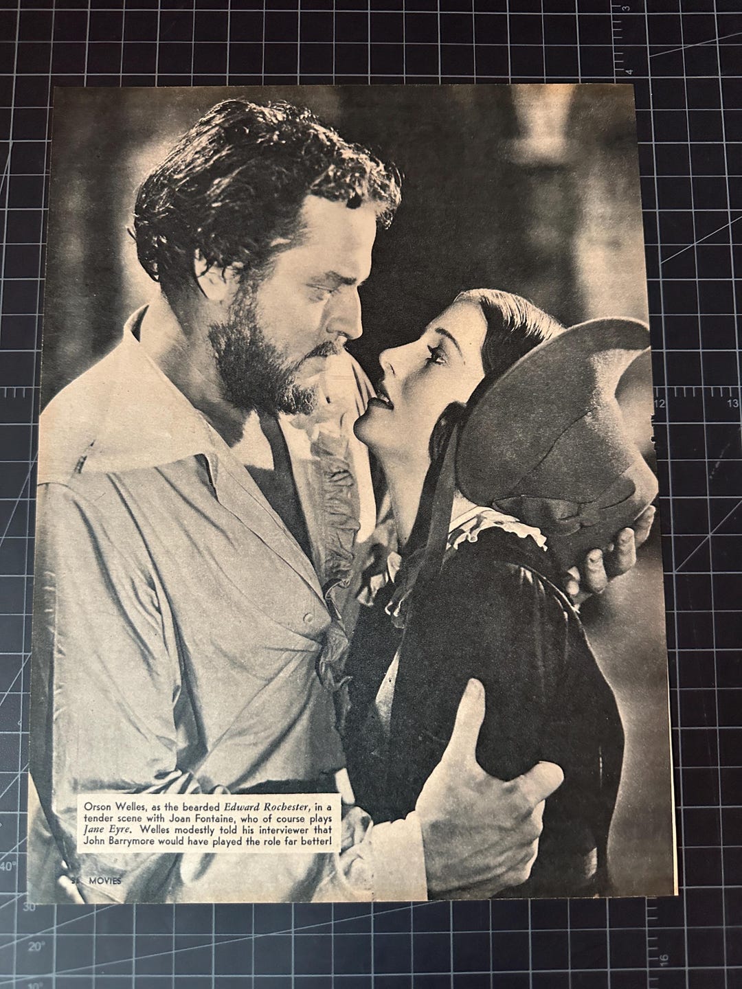 Vintage 1940s Orson Welles & Joan Fontaine Promo Magazine Photo - Etsy