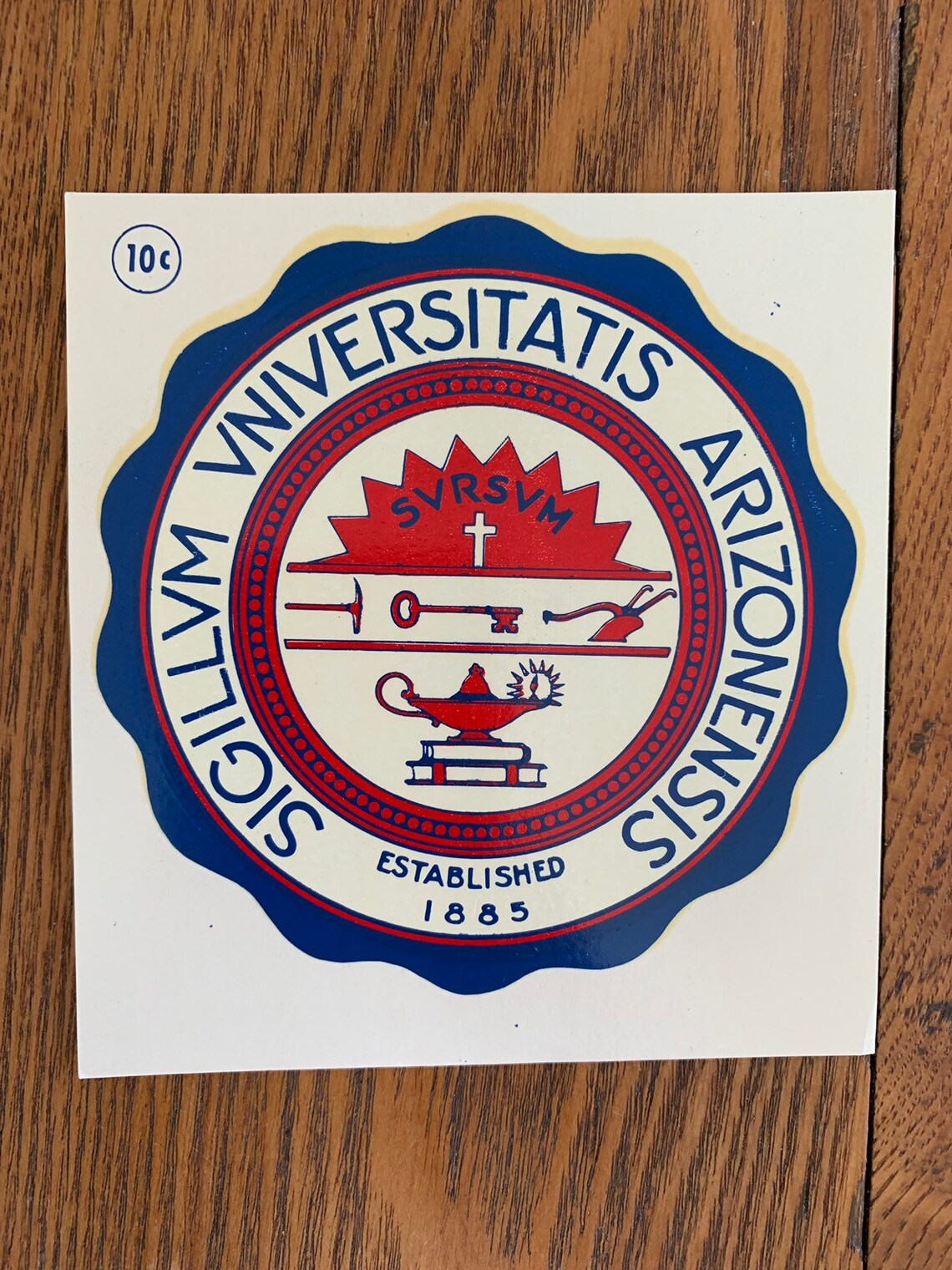 Vintage 1960s University of Arizona Decal - Etsy