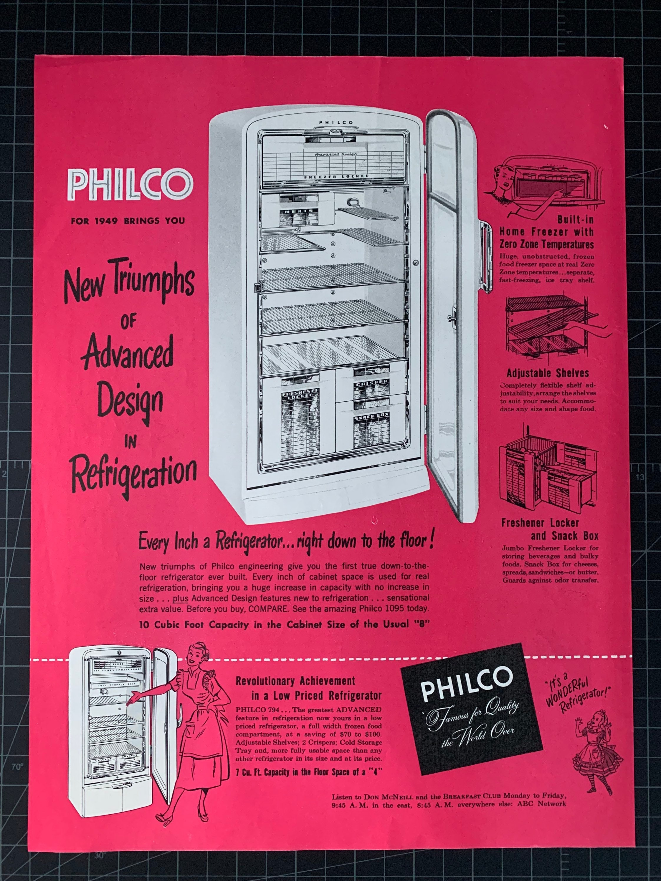 1960s Philco Refrigerator