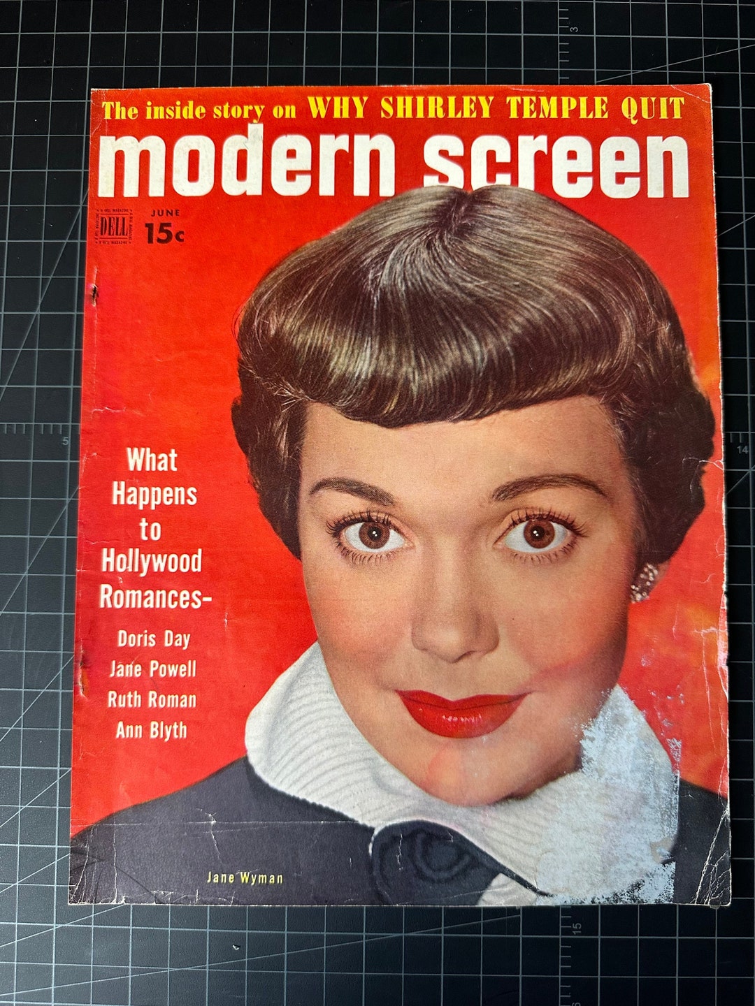 Vintage 1951 Modern Screen Magazine Cover - Jane Wyman - Cover ...