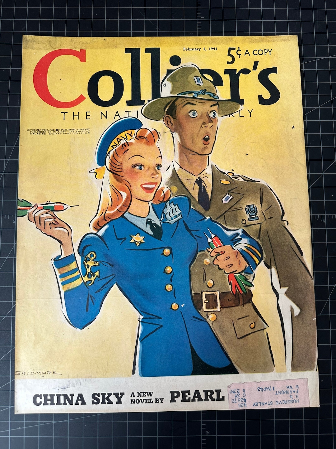 Vintage 1941 Collier’s Magazine Cover Wwii - Cover Onlyvintage - Etsy