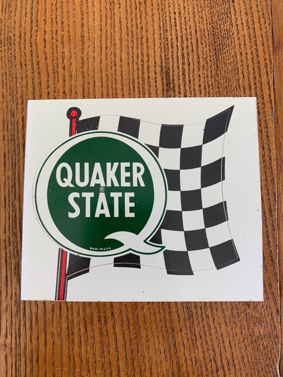 Vintage 1960's Quaker State Oil Sticker Hot Rod Drag - Etsy