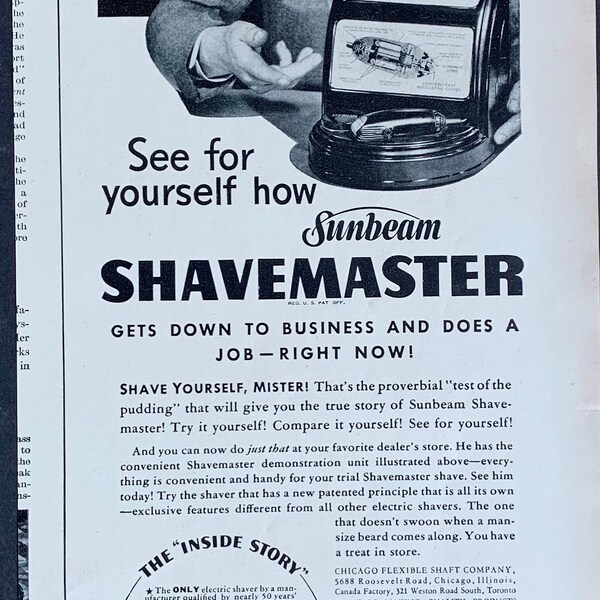 Sunbeam Shavemaster - Etsy