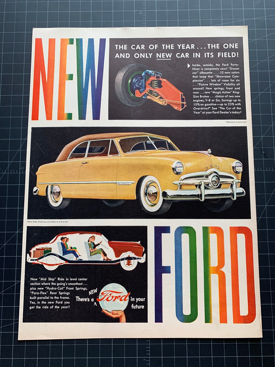 Vintage 1948 Ford Print Ad - Etsy