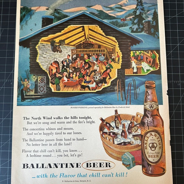Vintage Beer Ad - Etsy