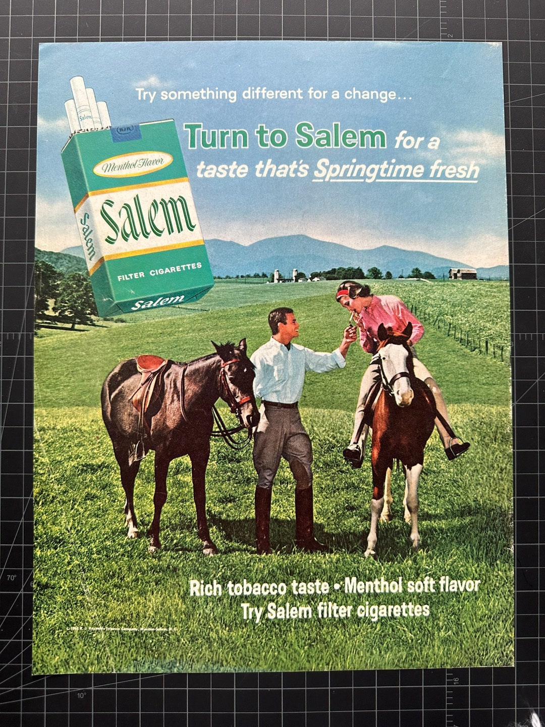 Vintage 1965 Salem Cigarettes Print Advertisement - Etsy