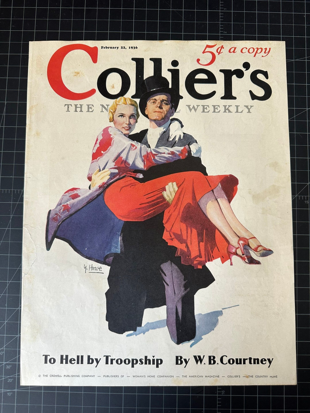 Vintage 1936 Colliers Magazine Cover - Cover Onlyvintage - Etsy