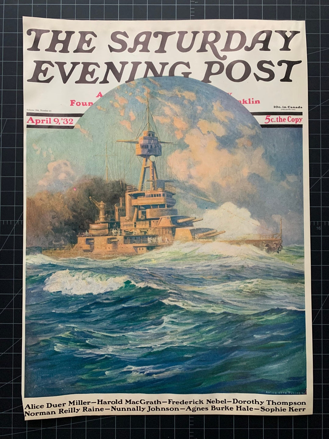 Vintage 1932 Saturday Evening Post Magazine Cover - Etsy