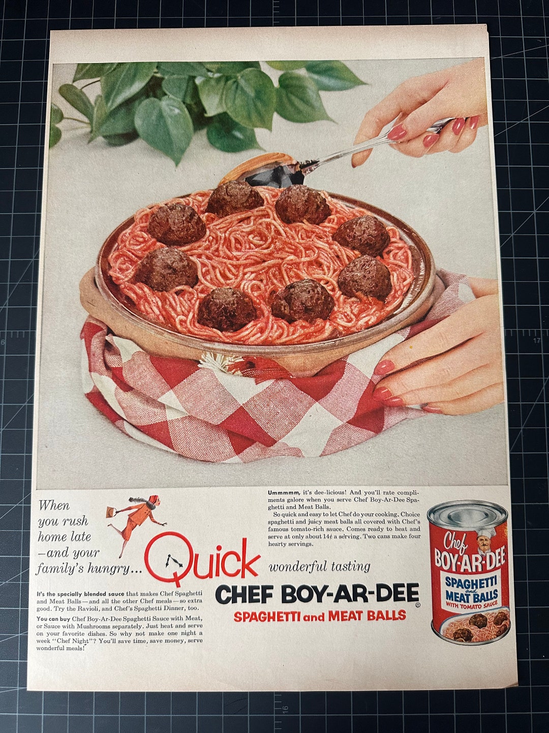 Vintage 1950s Chef Boyardee Print Advertisement - Etsy