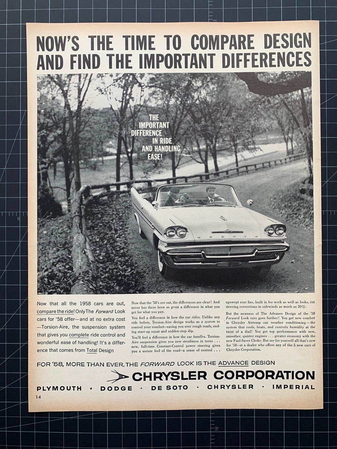 Vintage 1958 Chrysler Print Advertisement - Etsy