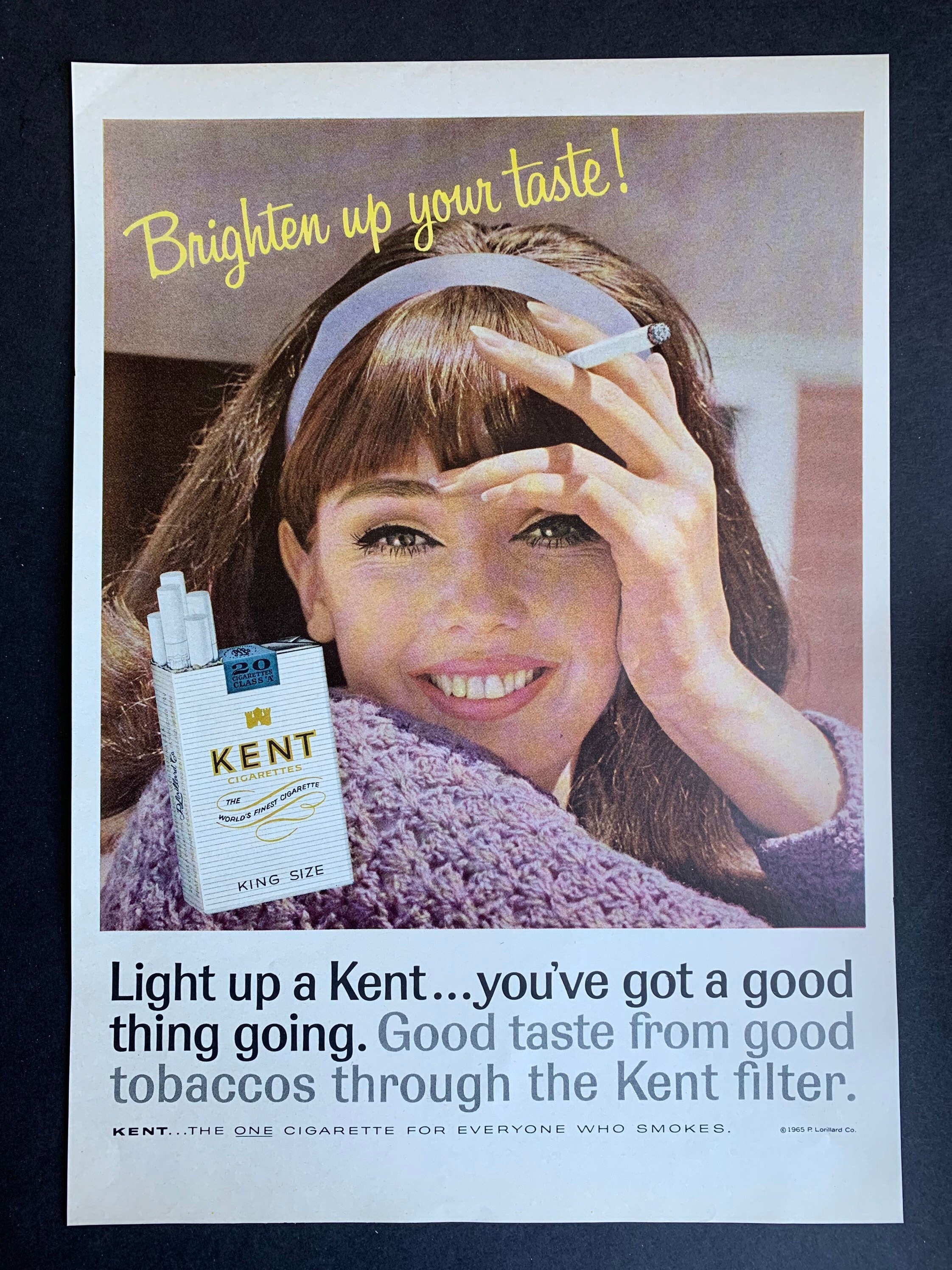 1950s Kent Cigarette Ads