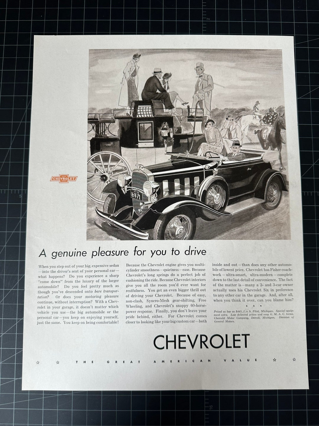 Vintage 1930 Chevrolet Print Advertisement - Etsy