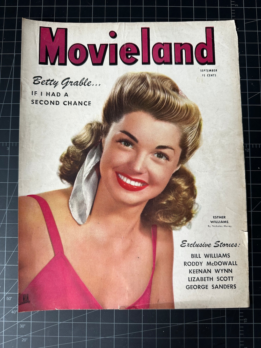 Vintage 1940s Movieland Magazine Cover - Esther Williams - COVER ...