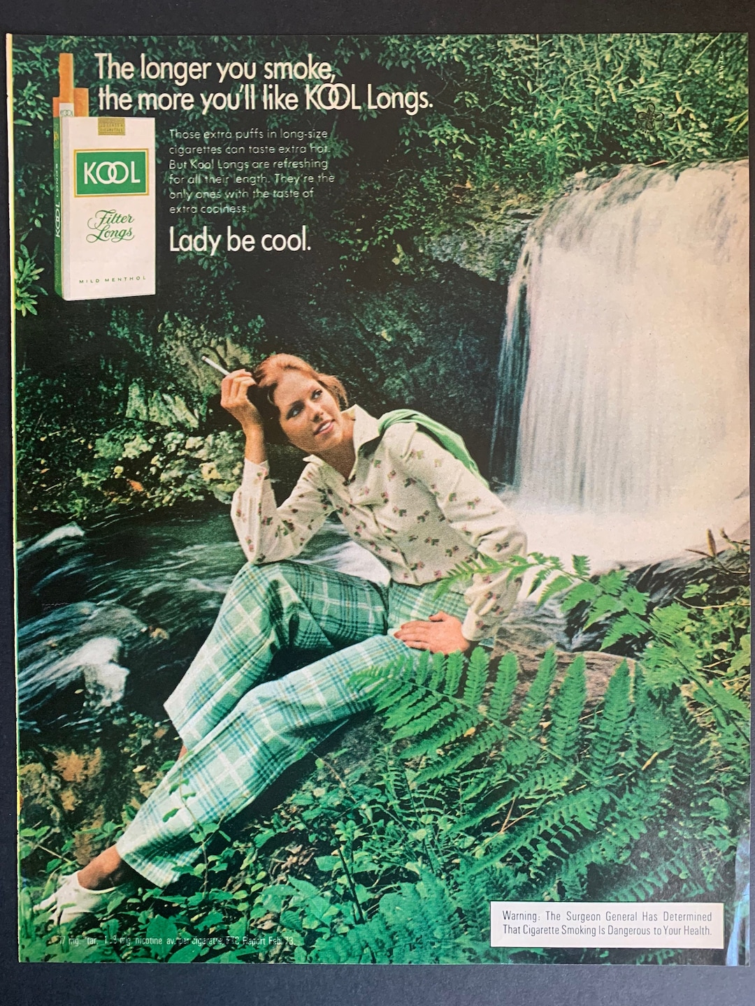 Vintage 1973 Kool Cigarettes Advertisement Retro Gift Decor - Etsy