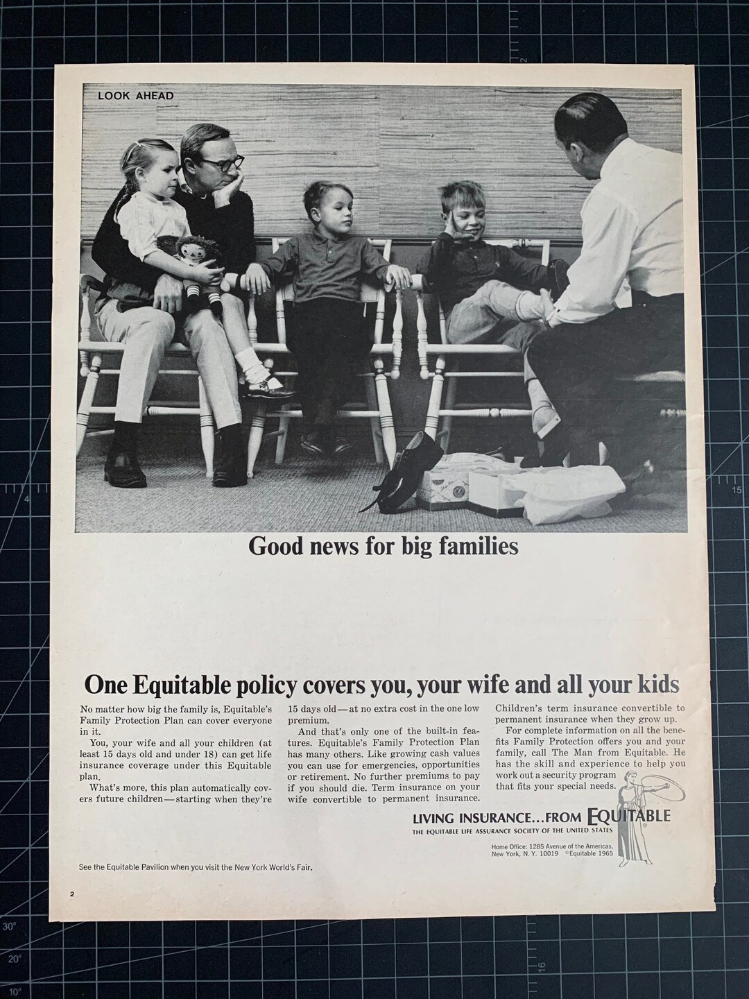 Vintage 1969s the Equitable Insurance Print Advertisement - Etsy