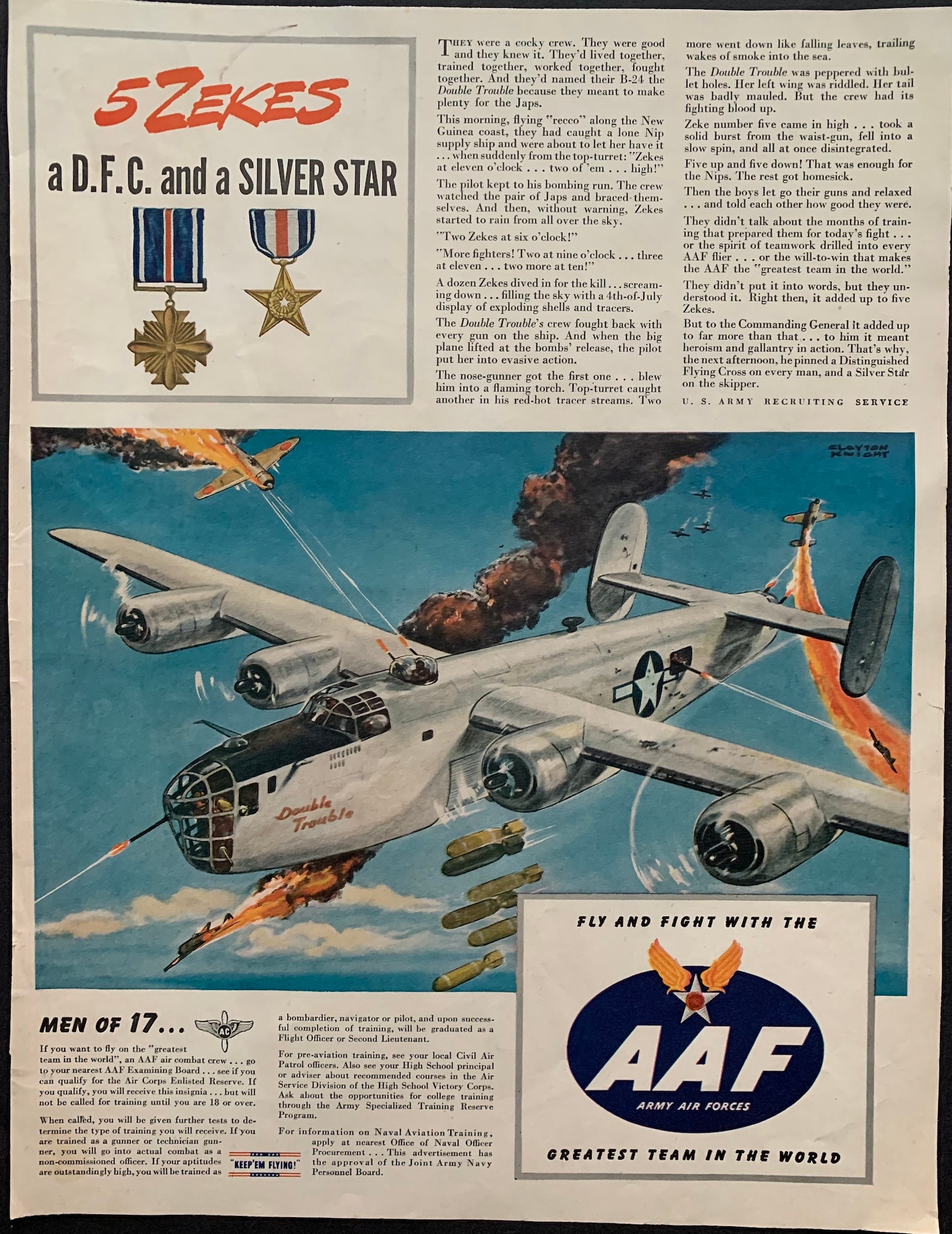 Vintage 1944 Army Air Forces WW2 Print Ad | Etsy