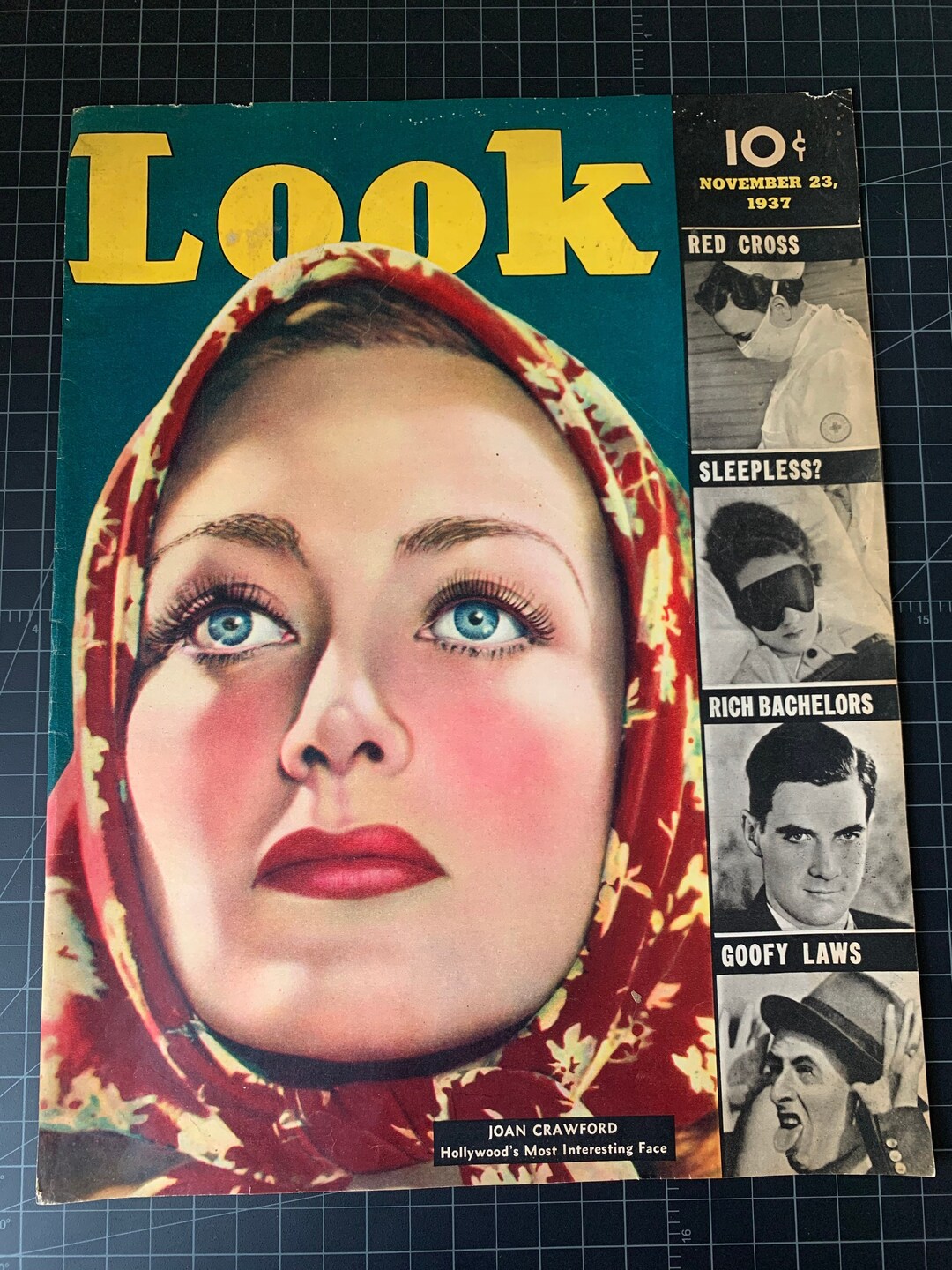Rare Vintage 1937 Look Magazine Cover - Joan Crawford (cover Only) - Etsy
