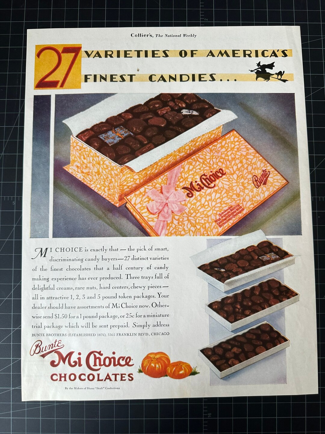 Vintage 1930 Mi Choice Chocolates Original Print Ad - Etsy