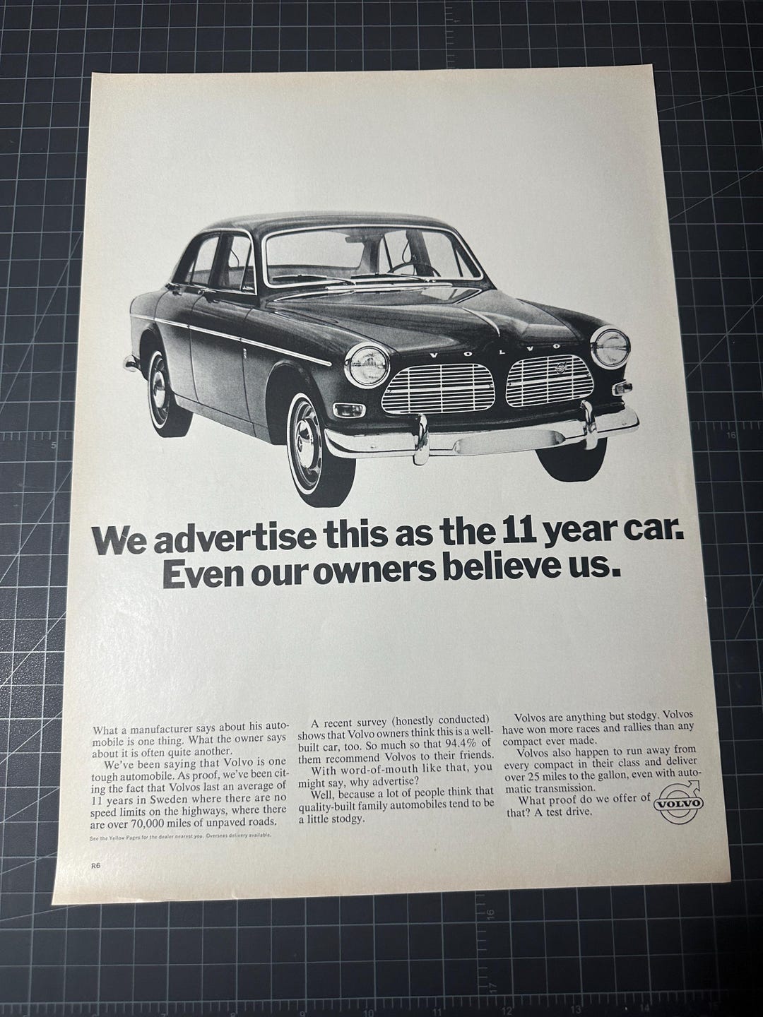 Vintage 1960s Volvo Automobile Original Advertisement - Etsy