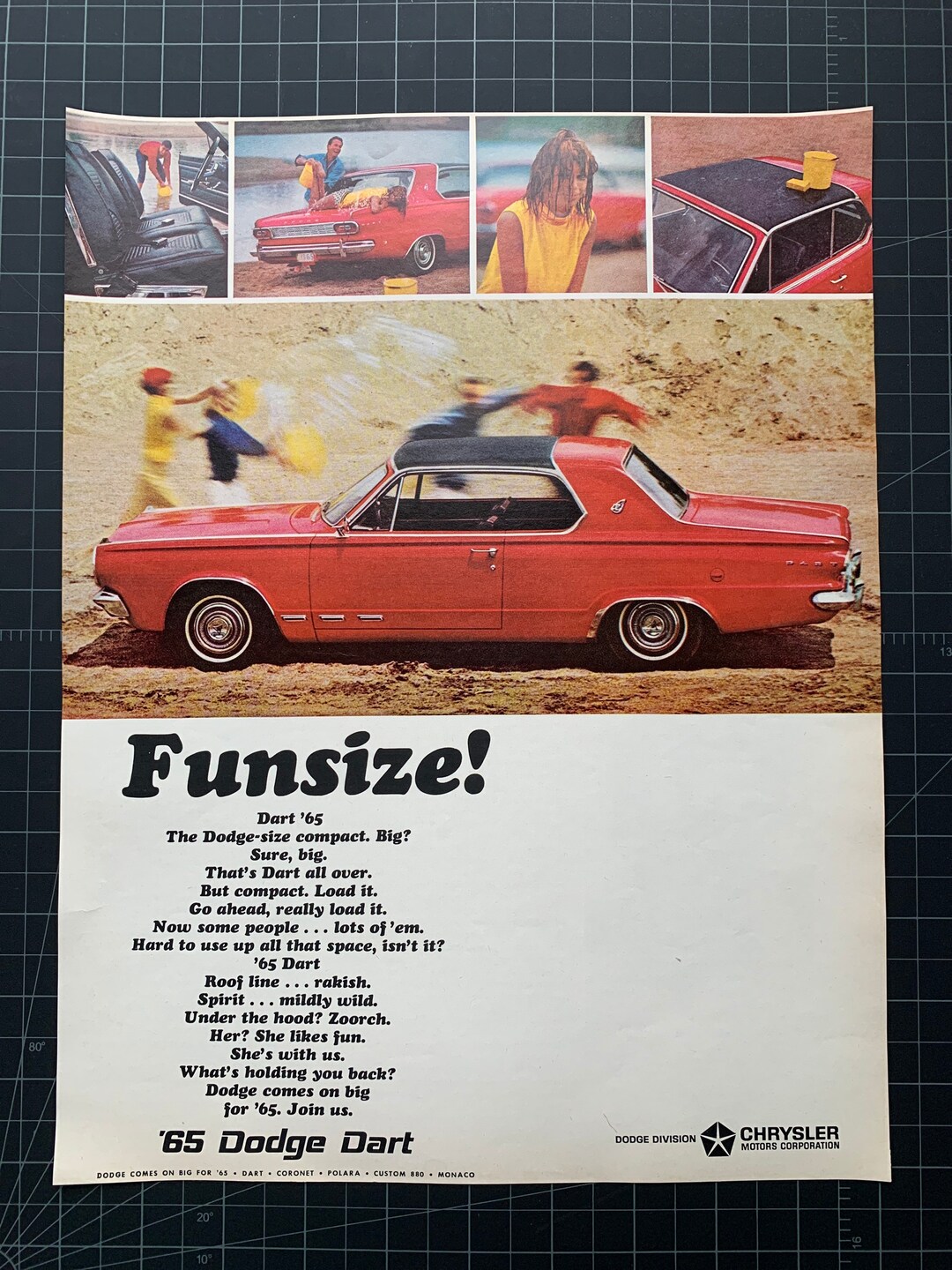 Vintage 1965 Dodge Dart Print Advertisement - Etsy