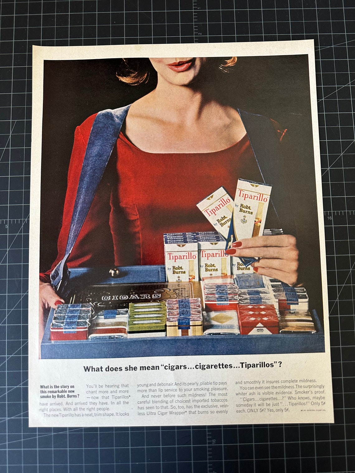 Vintage 1960s Tiparillos Cigars Original Print Ad - Etsy
