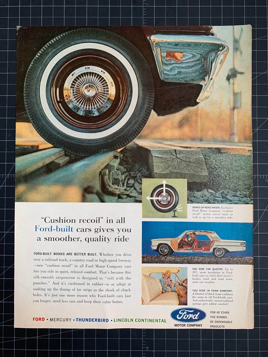Vintage 1963 Ford Automobiles Print Advertisement - Etsy