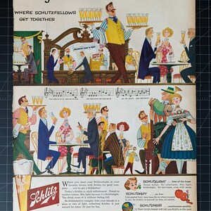 Vintage 1957 Schlitz Beer Original Print Ad - Etsy