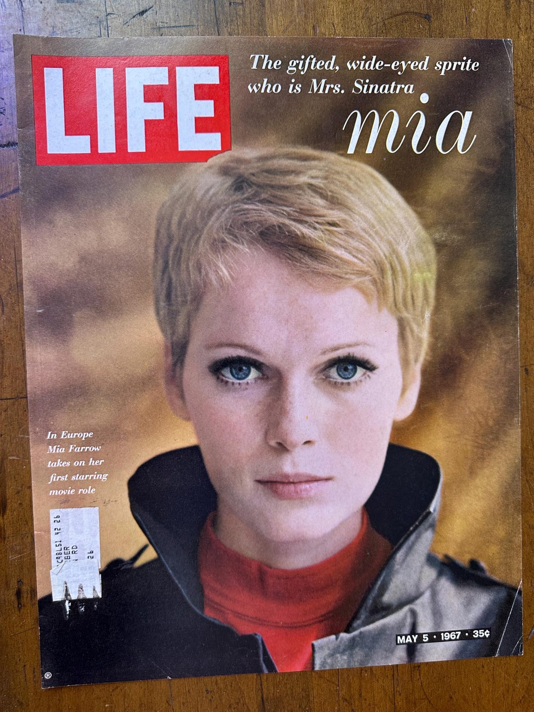 Vintage 1967 Life Magazine Cover Print Ad - Mia Farrow - COVER ONLY - Etsy