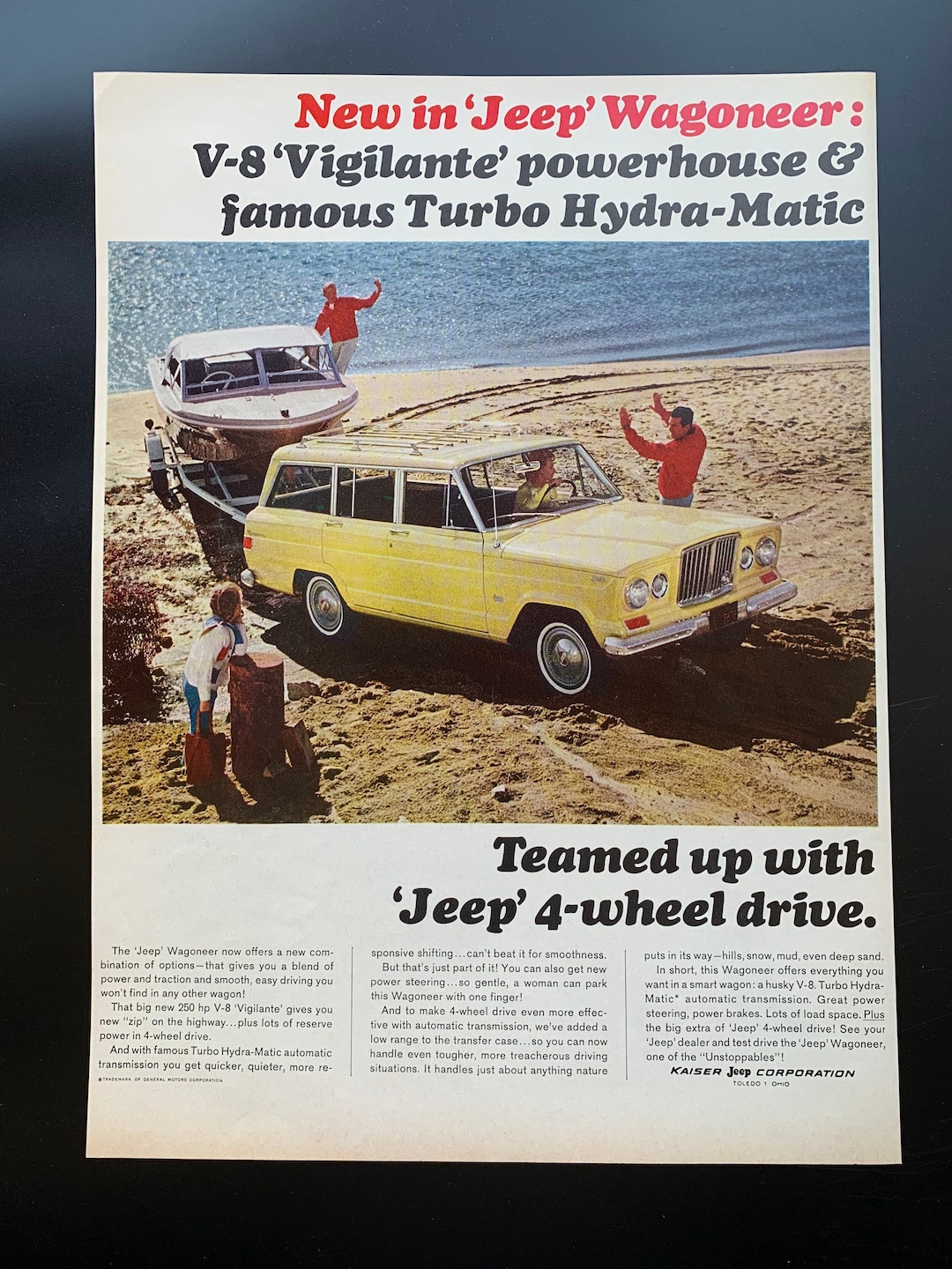 Vintage 1962 Jeep Wagoneer Print Advertisement - Etsy UK