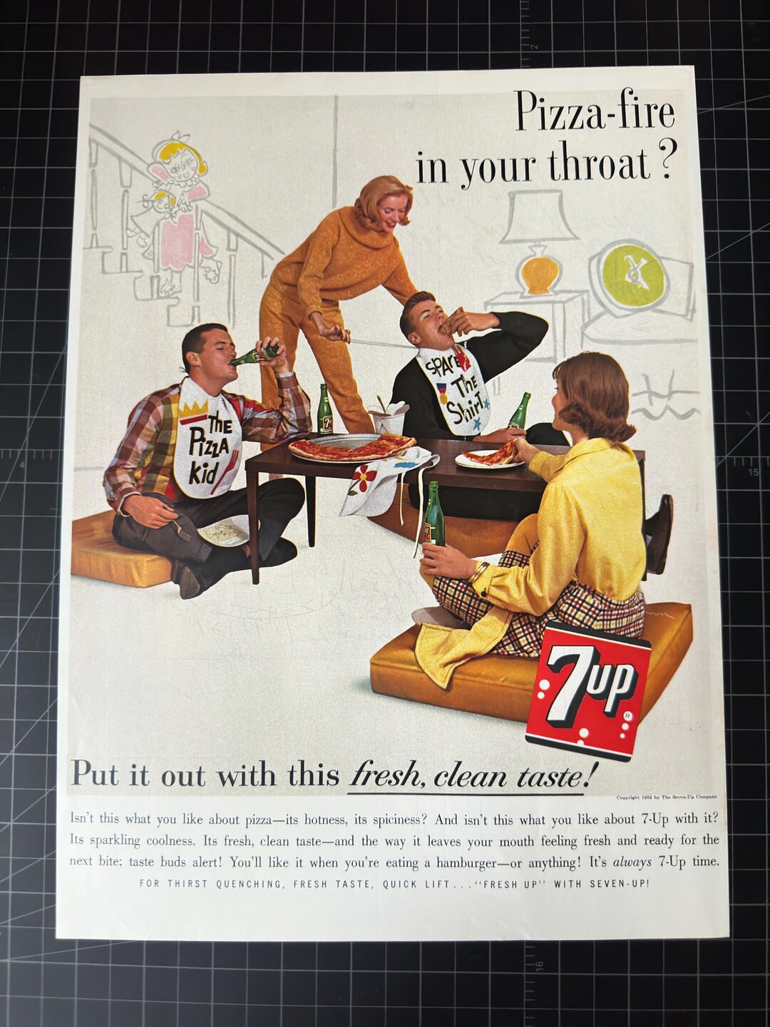 Vintage 1962 7UP Soda Print Ad - Etsy