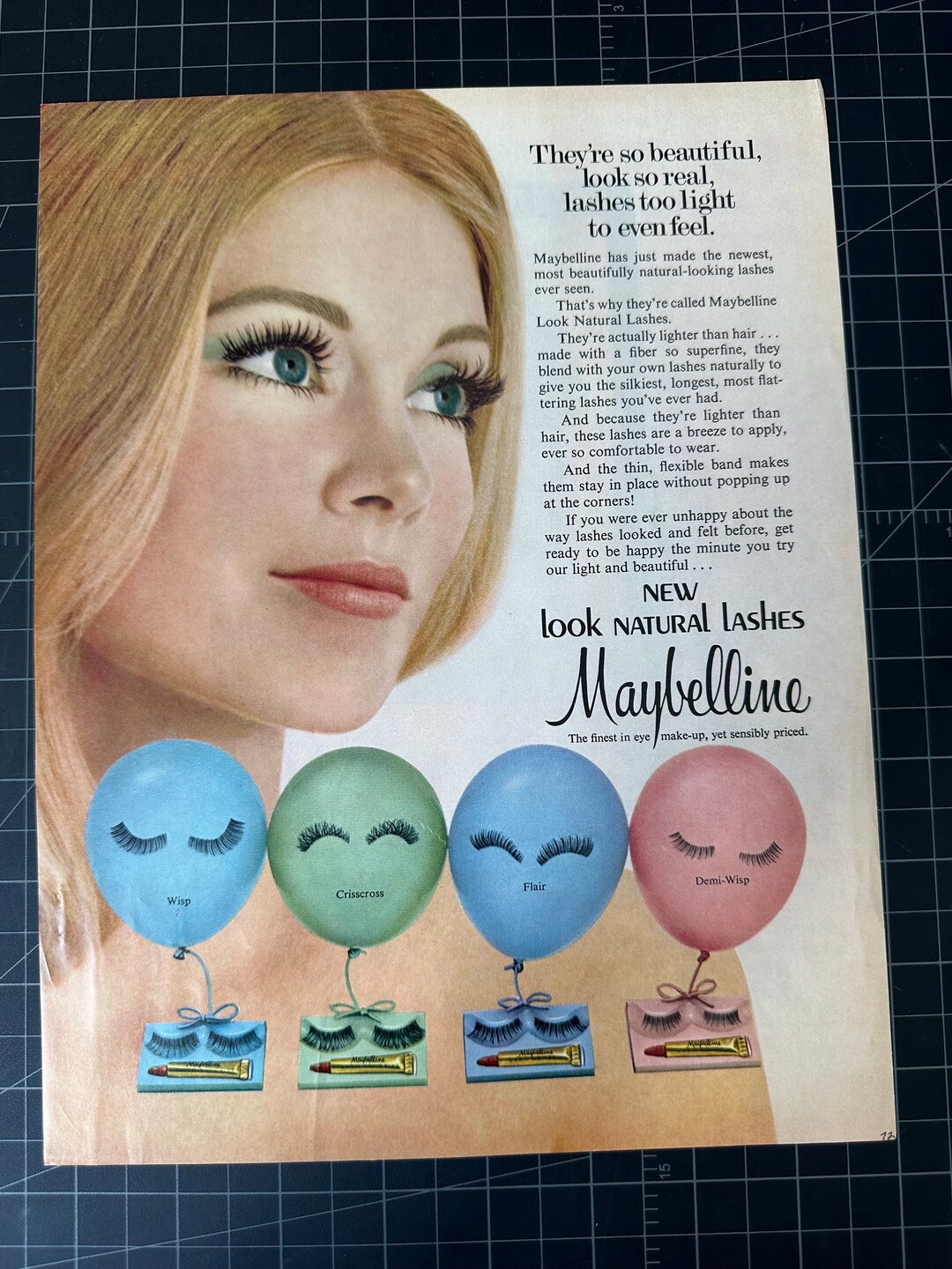 Vintage 1972 Maybelline Cosmetics Print Ad - Etsy