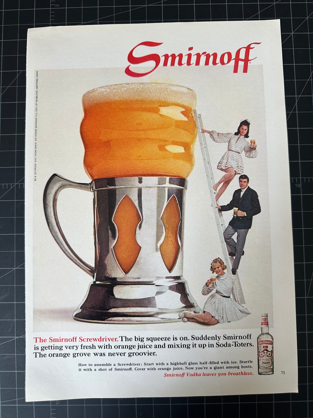 Vintage 1970s Smirnoff Vodka Print Ad - Etsy