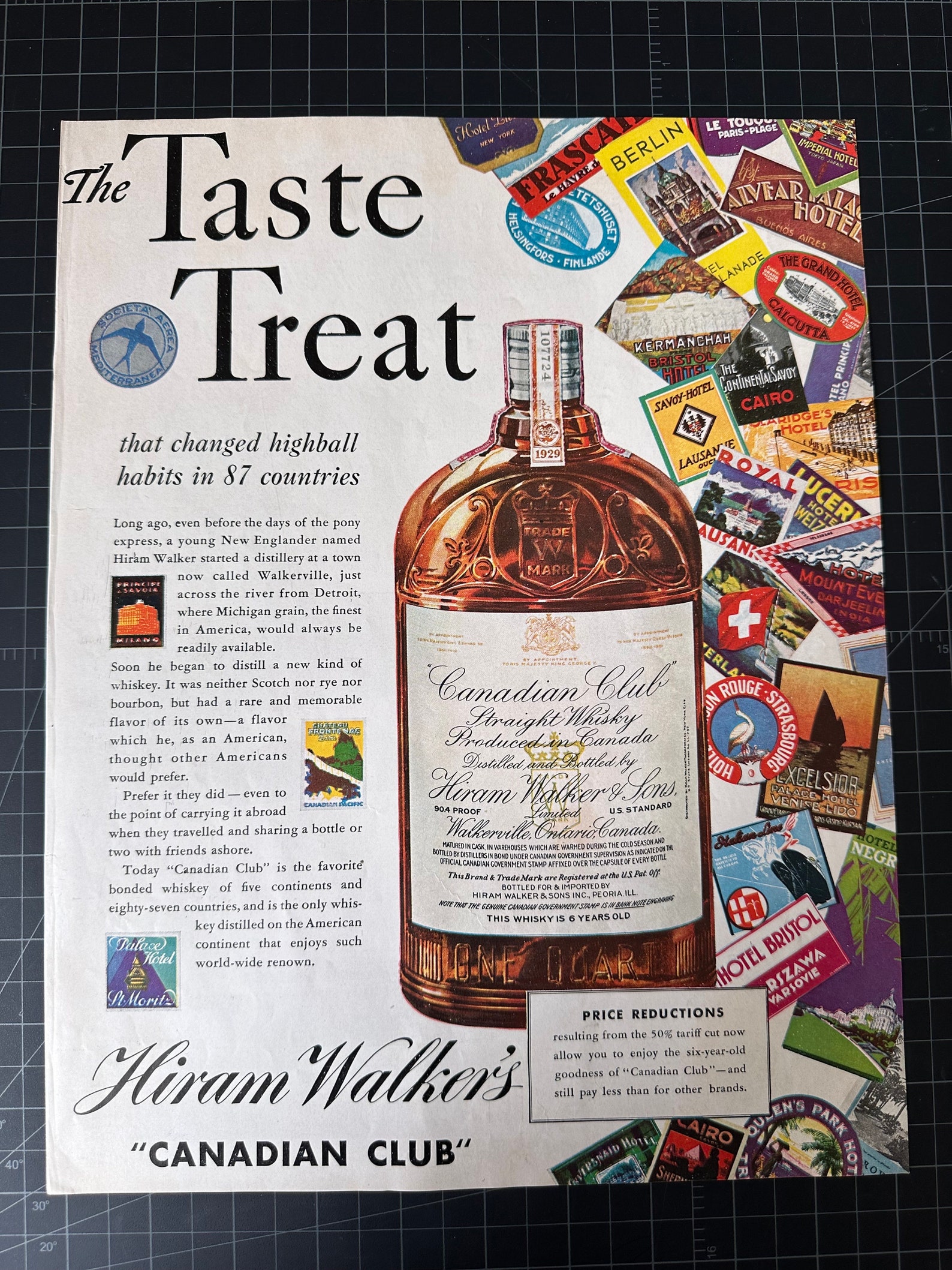Rare 1935 Canadian Club Whiskey Original Print Ad - Etsy