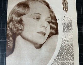 Rare Vintage 1930s Sally Eilers Yosemite Portrait - Etsy