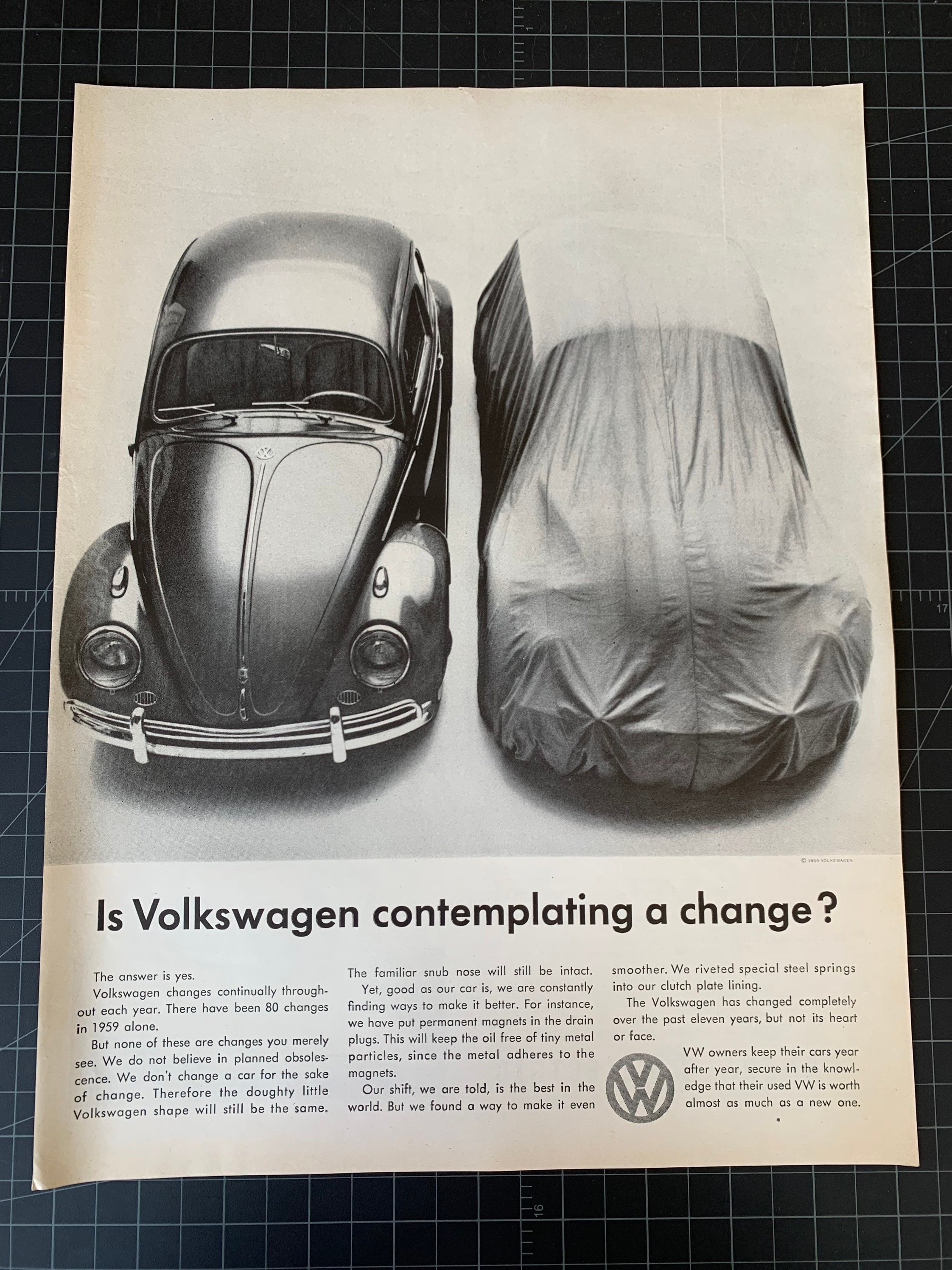 Vintage 1960s Volkswagen Print Advertisement - Etsy