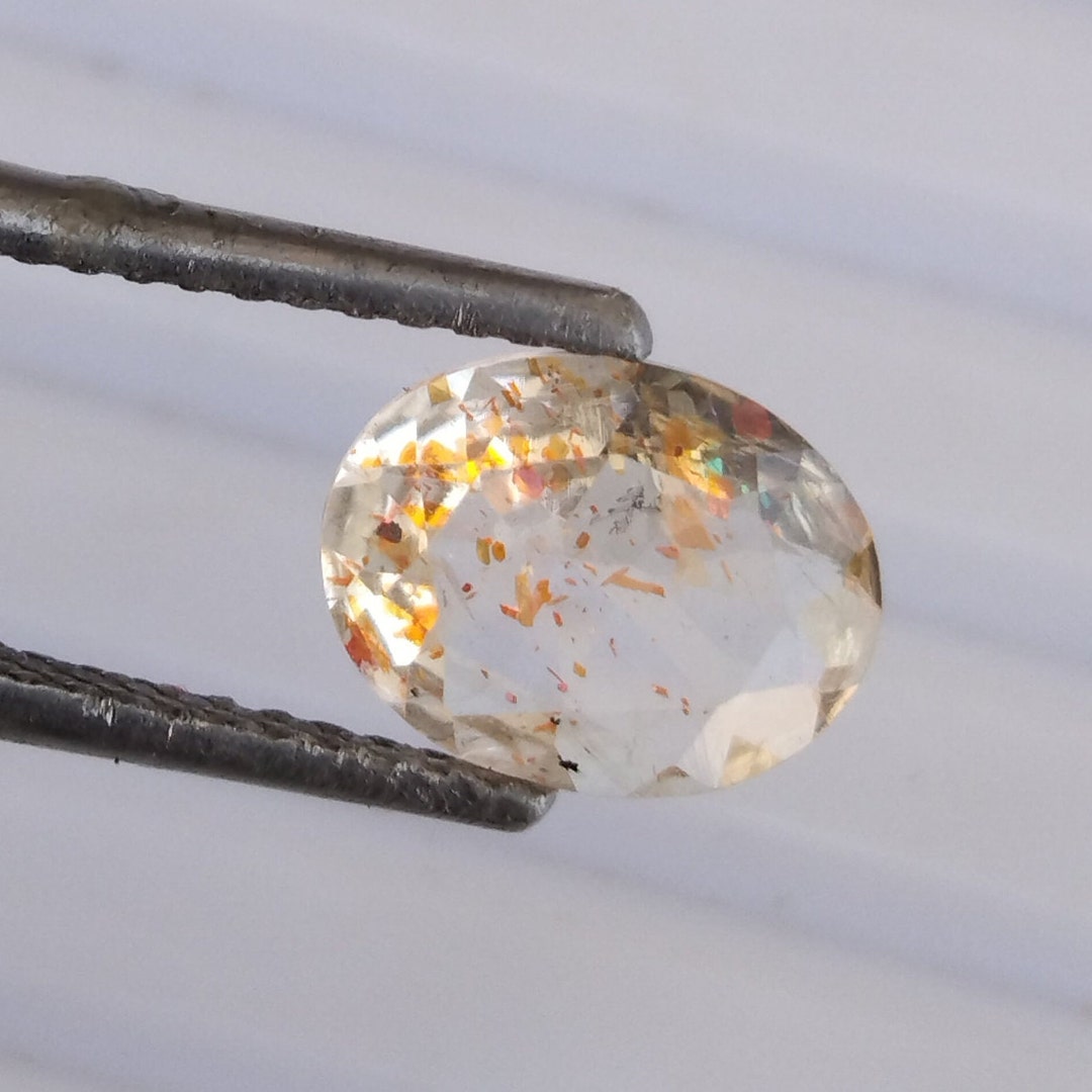 Multi Flake Sparkling Natural Amazing CONFETTI SUNSTONE 8x6.10 MM ...