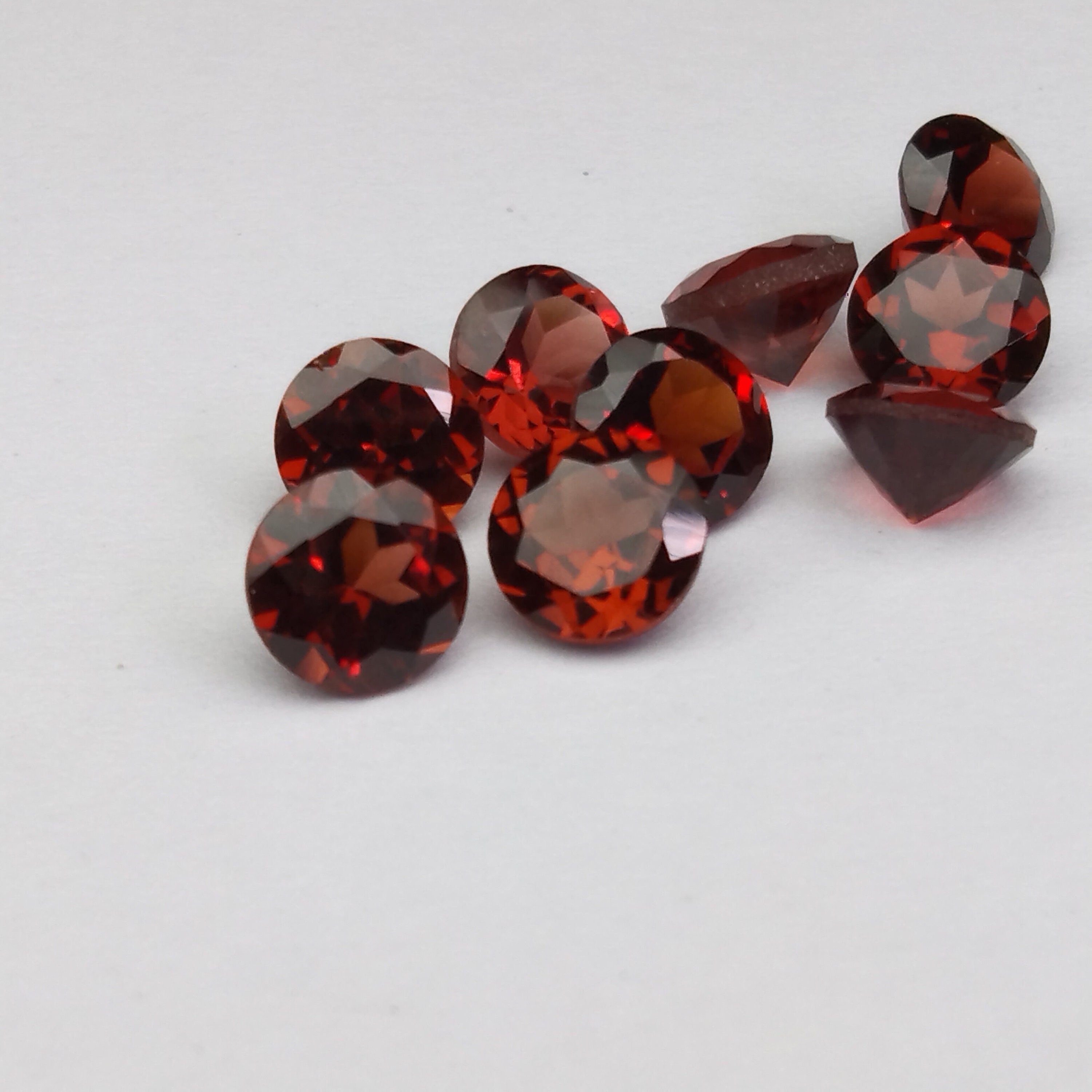 Beautiful AAA Quality Natural Mozambique Garnet Faceted Round | Etsy