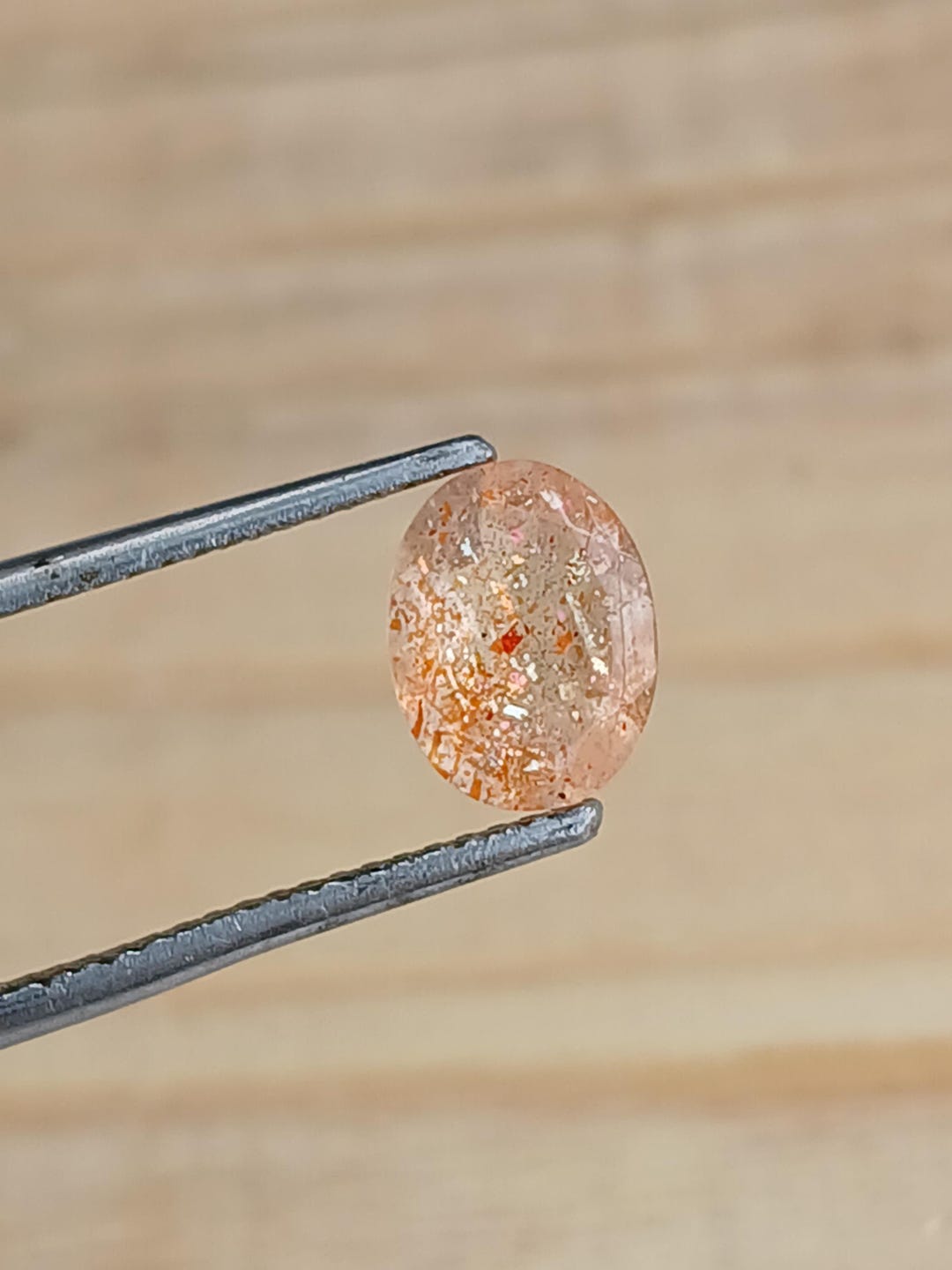 Natural Amazing Colorful CONFETTI SUNSTONE Orange Flake Sparkling 8 ...