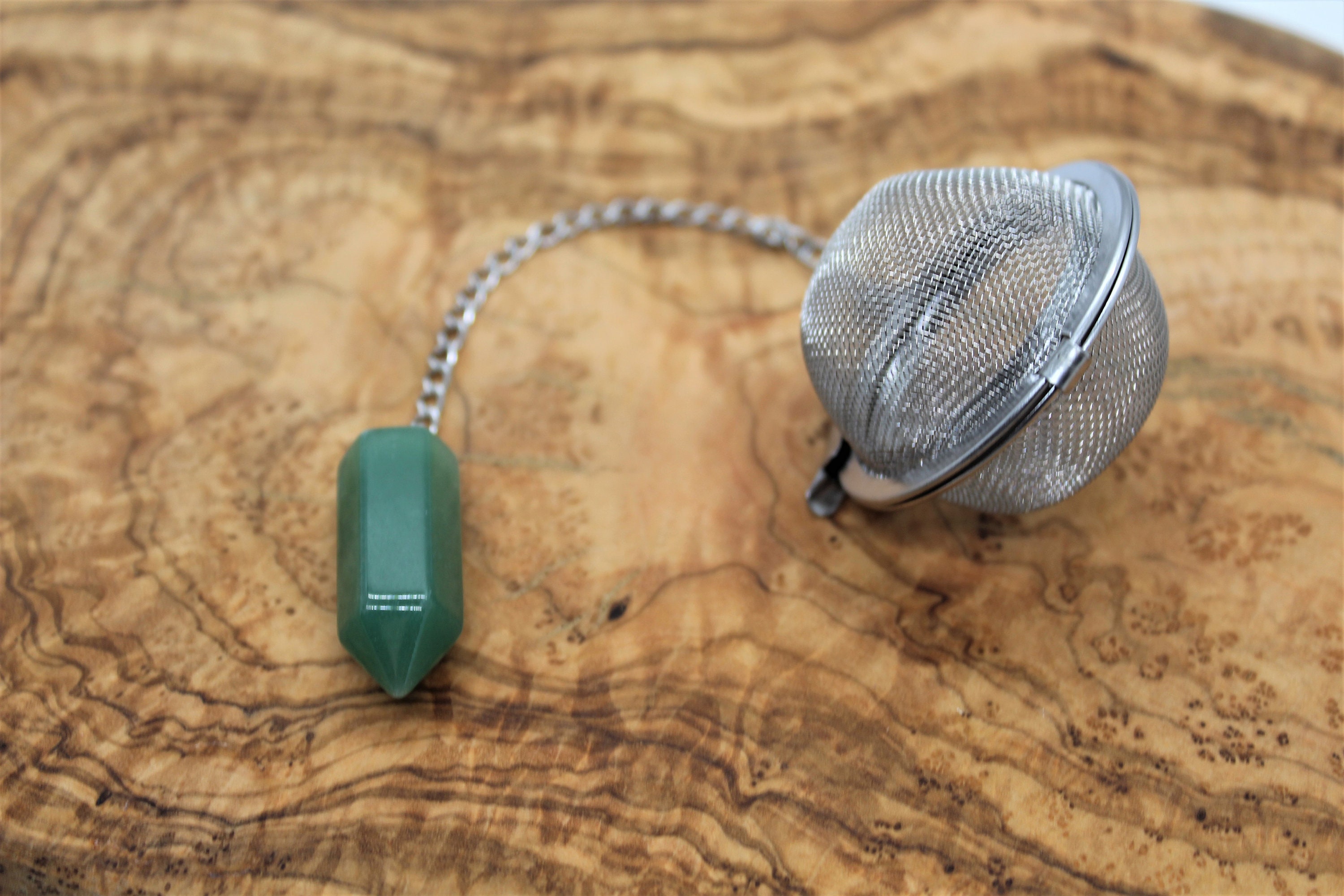 Green Crystal Tea Infuser Losbladige thee Theebal Charm Ball Tea ...