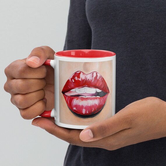 Coffee Mug And Lips