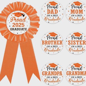 Proud 2025 Graduate Tinplate Badge Pin, Congrats Grad Button Pins for ...