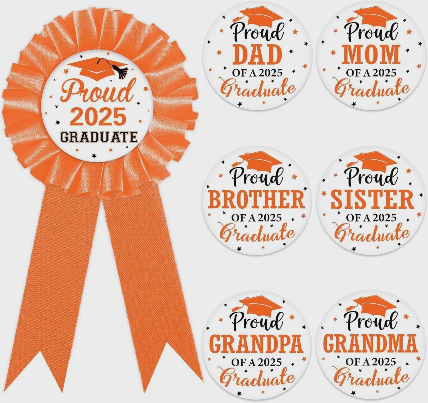 Proud 2025 Graduate Tinplate Badge Pin, Congrats Grad Button Pins for ...