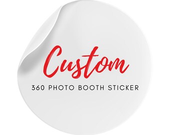 360 Photo Booth Custom Platform Logo Sticker Label for Photo Booth ...