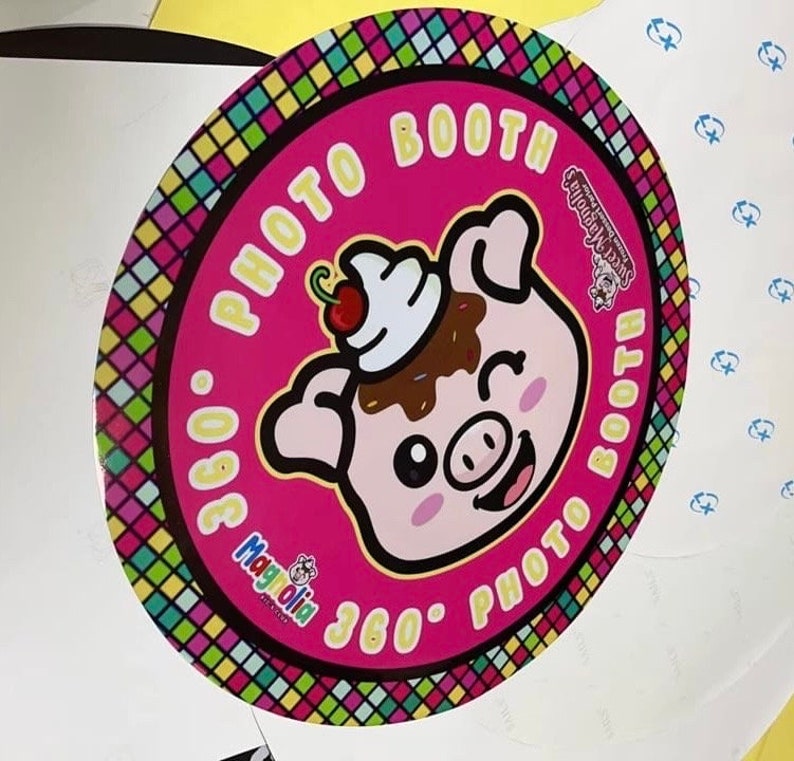 360 Photo Booth Custom Platform Logo Sticker Label for Photo Booth ...